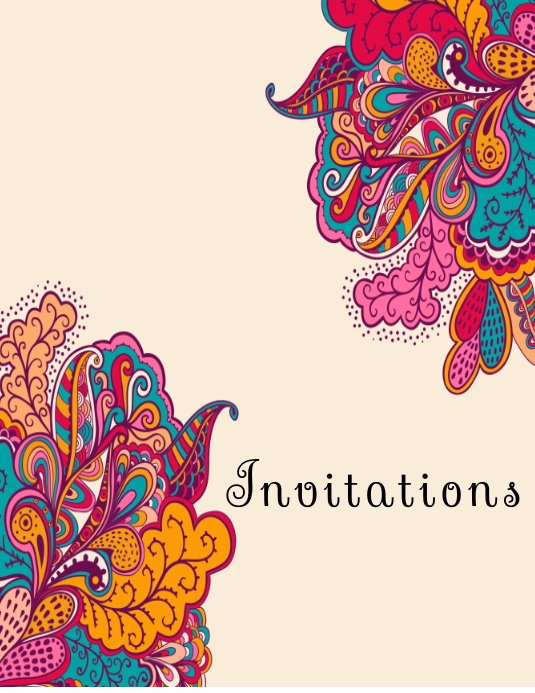 Invitations Card flyers Template | PosterMyWall