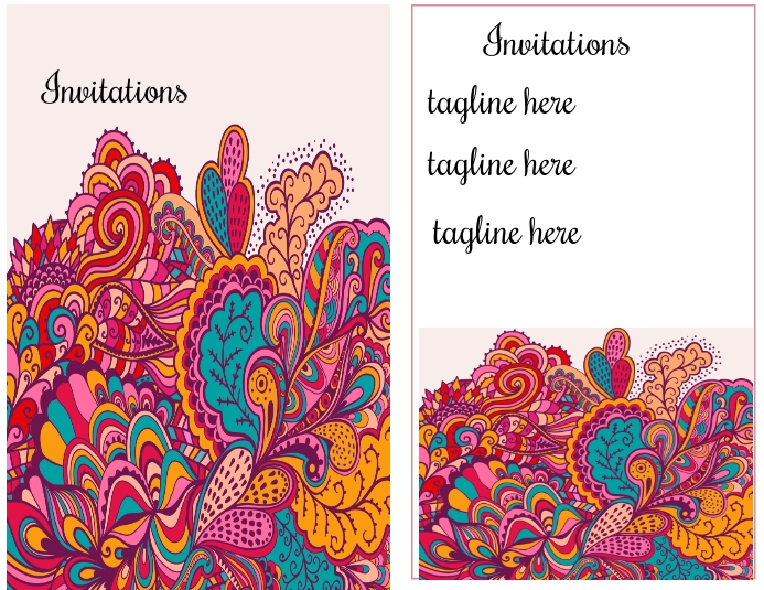 Invitations Card flyers Template | PosterMyWall