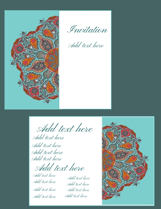Invitations Card flyers Template | PosterMyWall