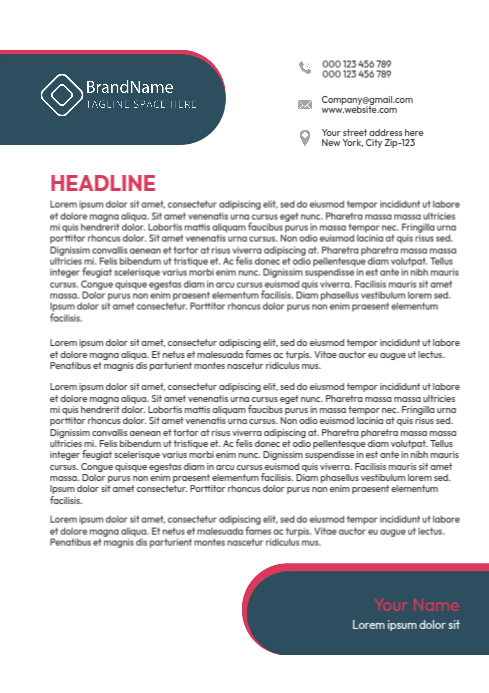 Letterhead Flyers Template | PosterMyWall