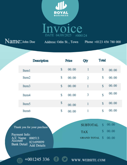 Invoice Ads Template | PosterMyWall