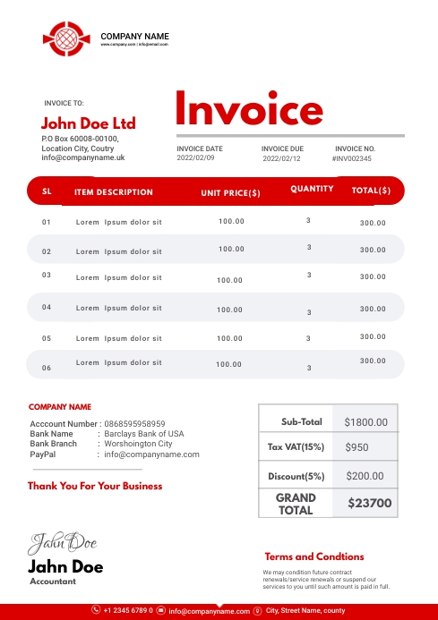 Copy of invoice | PosterMyWall