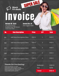 Invoice Template | PosterMyWall