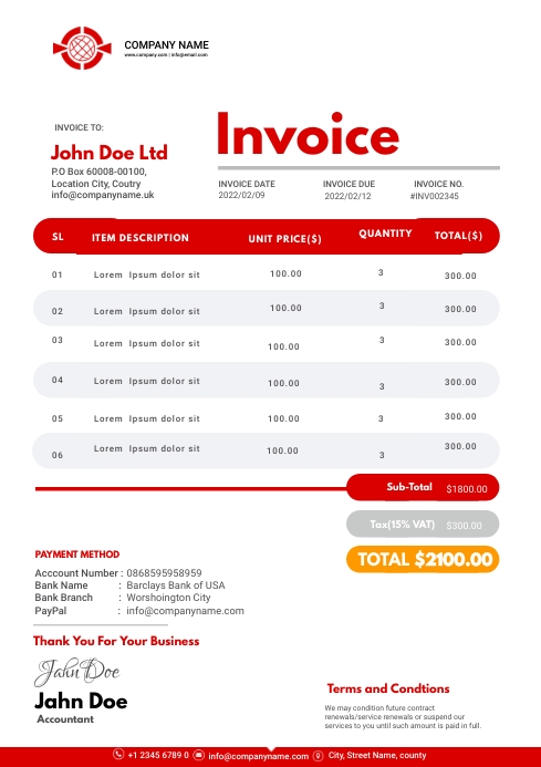 Copy of invoice | PosterMyWall