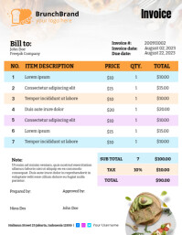 Invoice Template | PosterMyWall