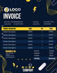 Invoice Template | PosterMyWall