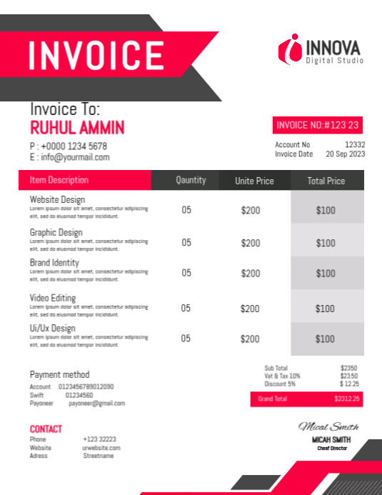 Copy of Invoice Payments Flyer | PosterMyWall