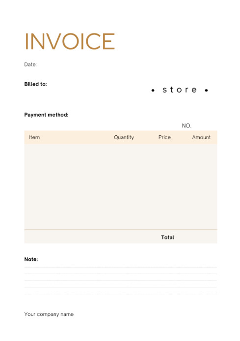 Plantilla de Invoice Template | Small Business Pack (1) | PosterMyWall