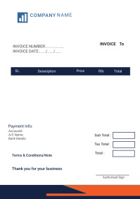 Invoice Template yellow color (1) | PosterMyWall