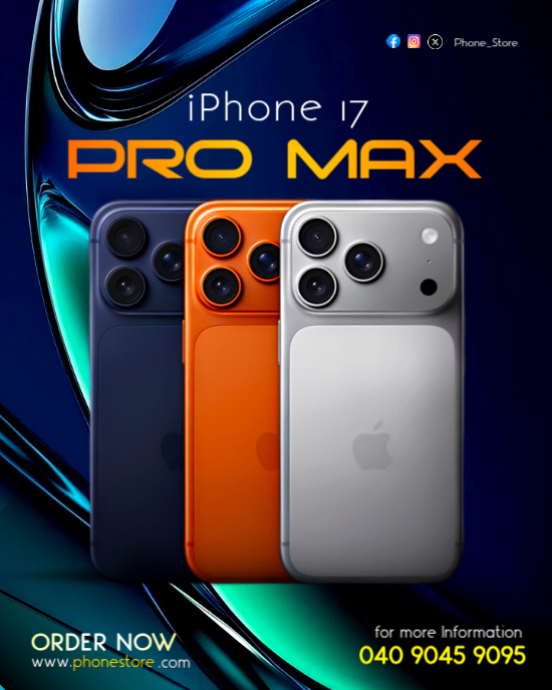 Iphone 17 pro max latest release mobile phone store smartphone outlet ...