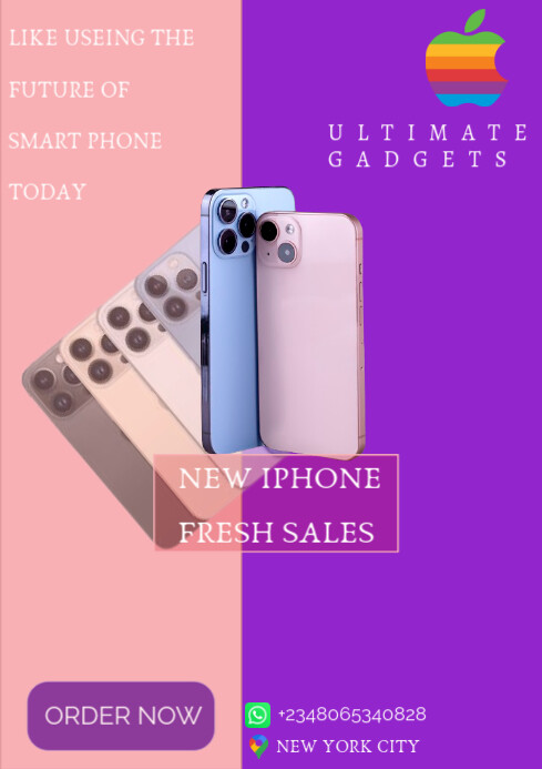 IPHONE ADVERTISTMENT Template | PosterMyWall