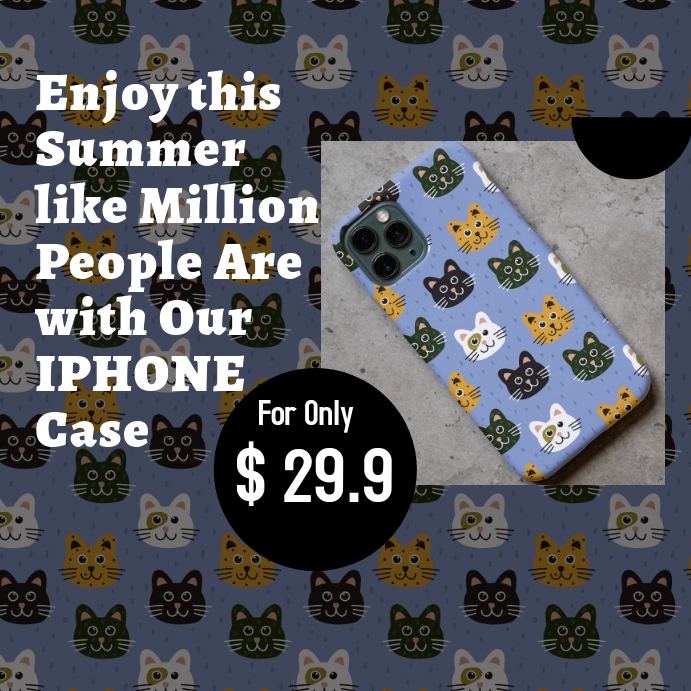 Iphone Case Template | PosterMyWall