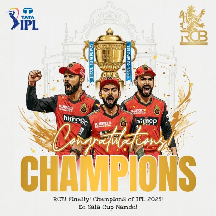 Copy of IPL 2025 Winner | PosterMyWall