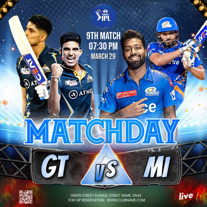 IPL Template | PosterMyWall