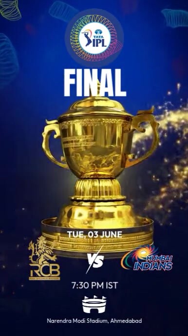 Modèle IPL Final Match Day | PosterMyWall