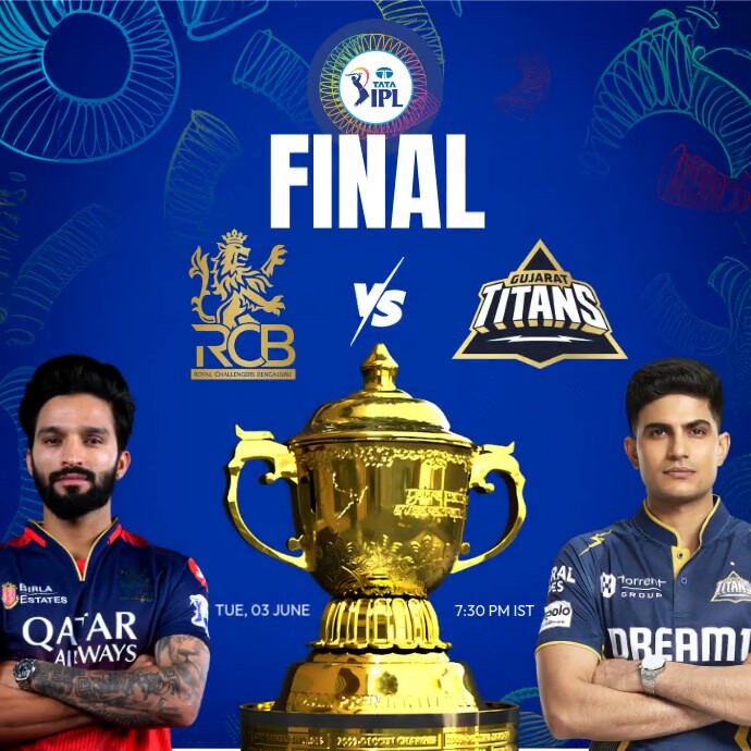 IPL Final Match Day Instagram Post Template | PosterMyWall