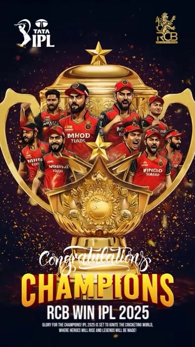 IPL Winner Greetings Template | PosterMyWall