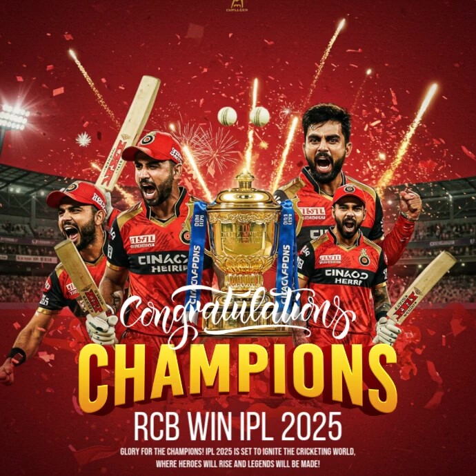 IPL Winner Greetings Template | PosterMyWall