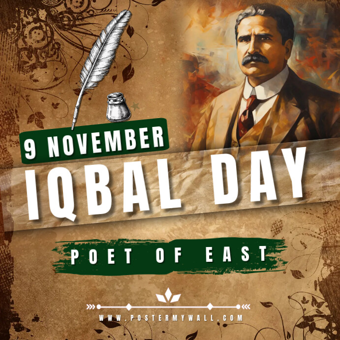 Iqbal Day Template | PosterMyWall