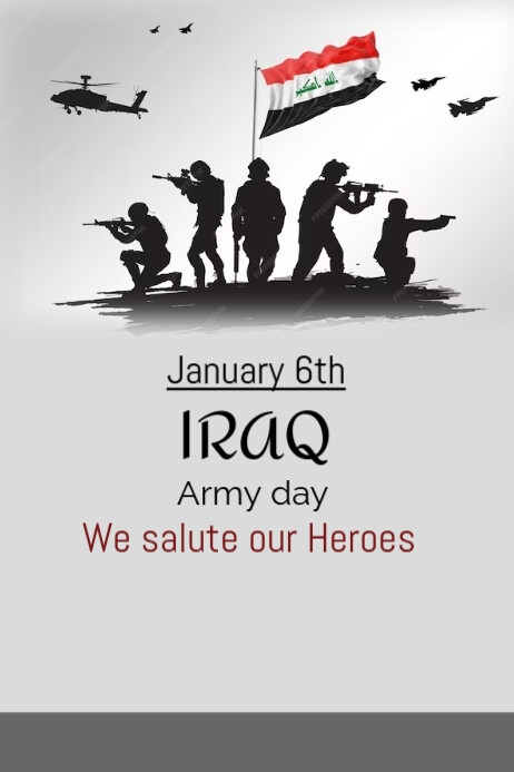 iraq army day Template | PosterMyWall