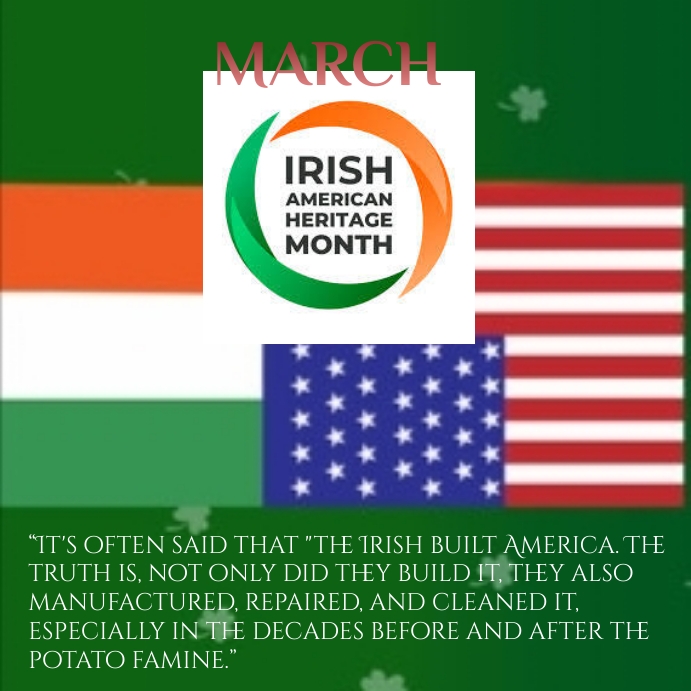 Copy of IRISH AMERICAN HISTORY MONTH | PosterMyWall