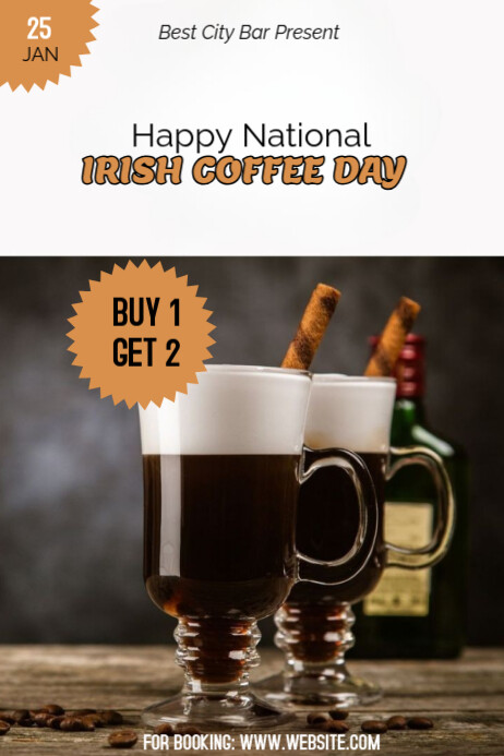 Copy of Irish Coffee Day | PosterMyWall