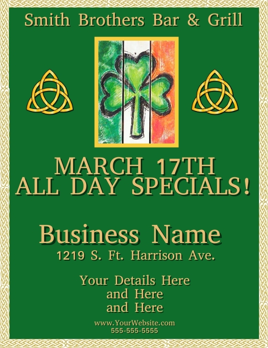 IRISH Template | PosterMyWall