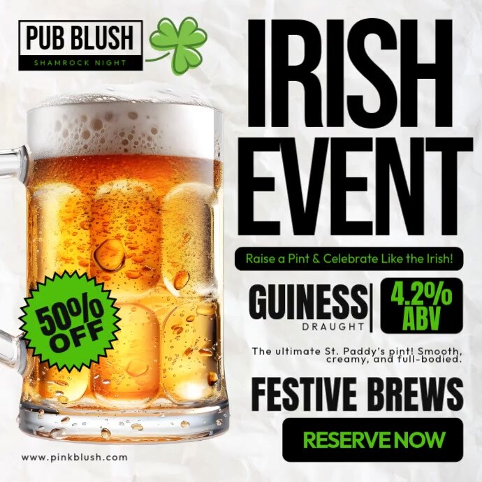 Copy of Irish Pub Event | PosterMyWall
