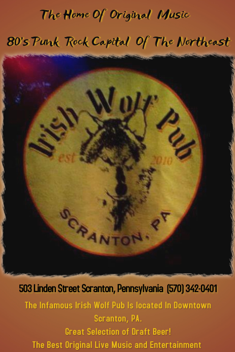 Irish Wolf Pub Templat | PosterMyWall