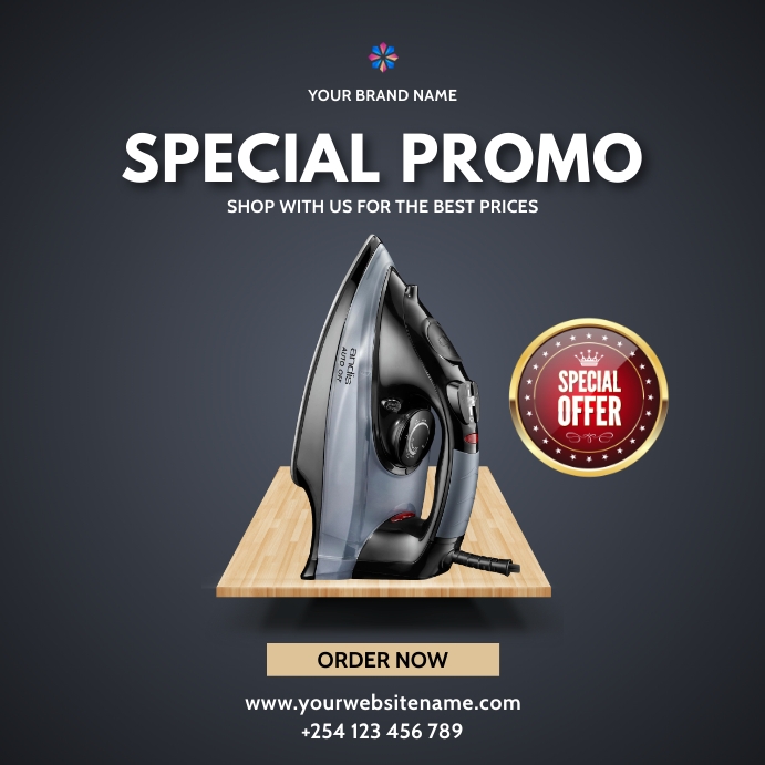 iron box electronics gadgets flyer Template | PosterMyWall