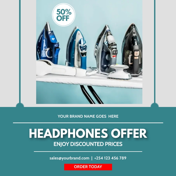 iron box electronics gadgets sale flyer Template | PosterMyWall