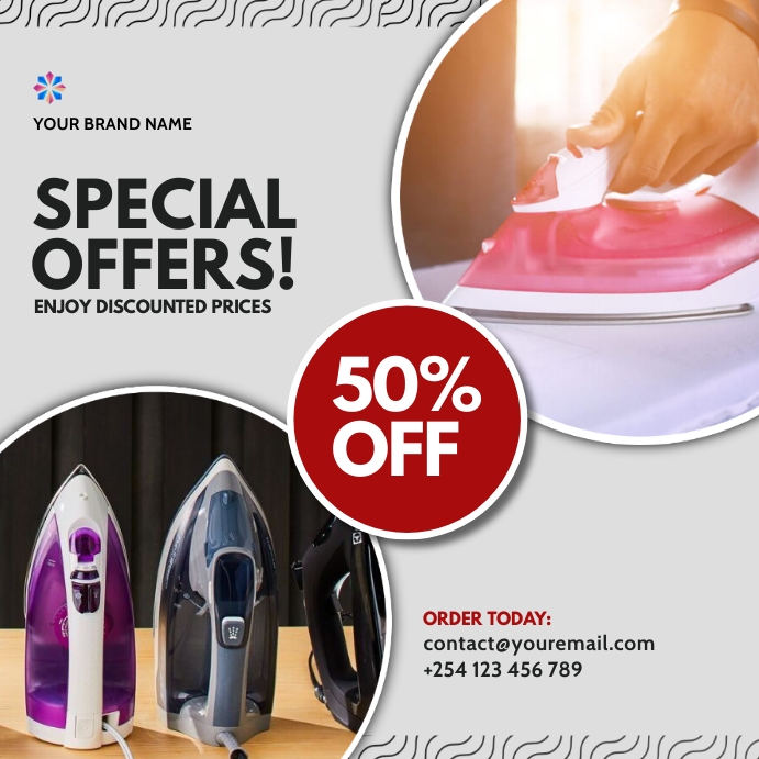 iron box electronics gadgets sale flyer Template | PosterMyWall