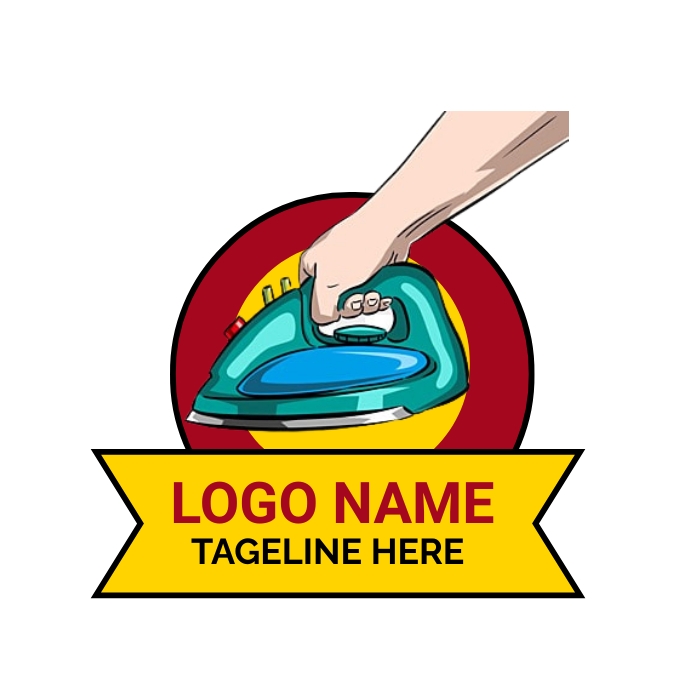 iron cloth press logo Template | PosterMyWall