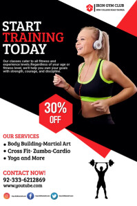 FITNESS POSTER Template | PosterMyWall