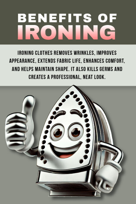 ironing Template | PosterMyWall