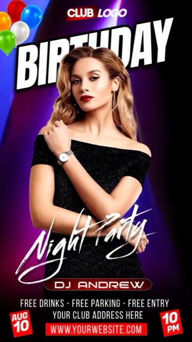 irthday party b Template | PosterMyWall