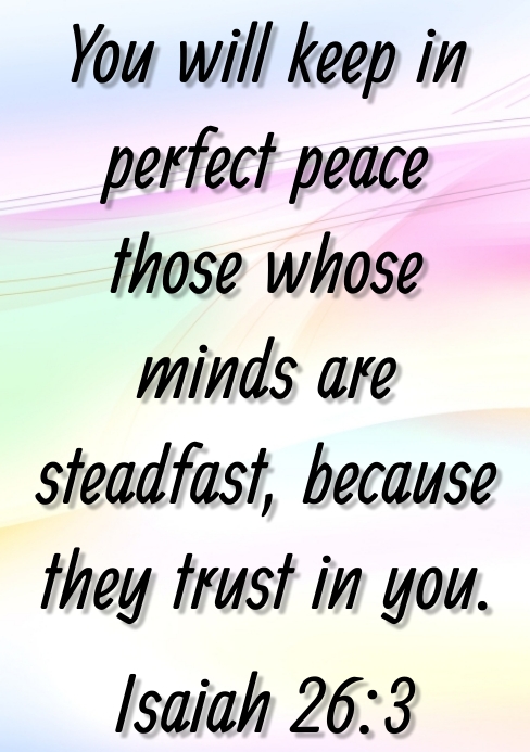 Isaiah 26:3 Template | PosterMyWall