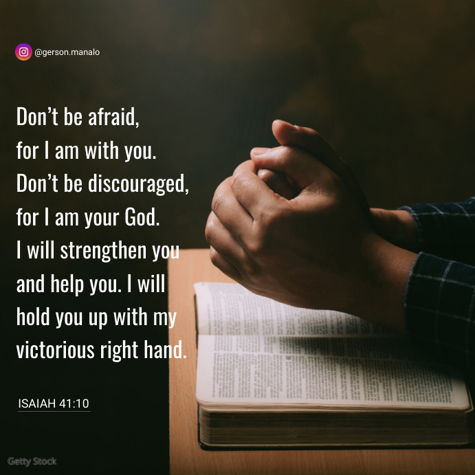 Copy of Isaiah 41:10 | PosterMyWall