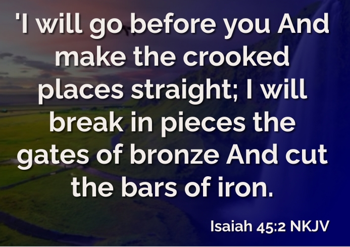 Isaiah 45:2 NKJV Template | PosterMyWall