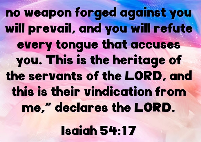 Isaiah 54:17 Template | PosterMyWall