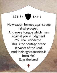 ISAIAH 54:17 Template | PosterMyWall