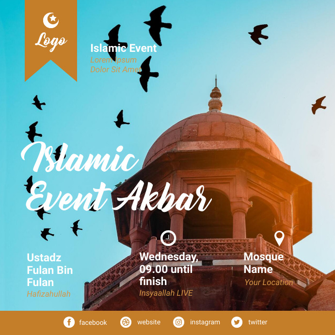 Islamic Event Social Media Template | PosterMyWall