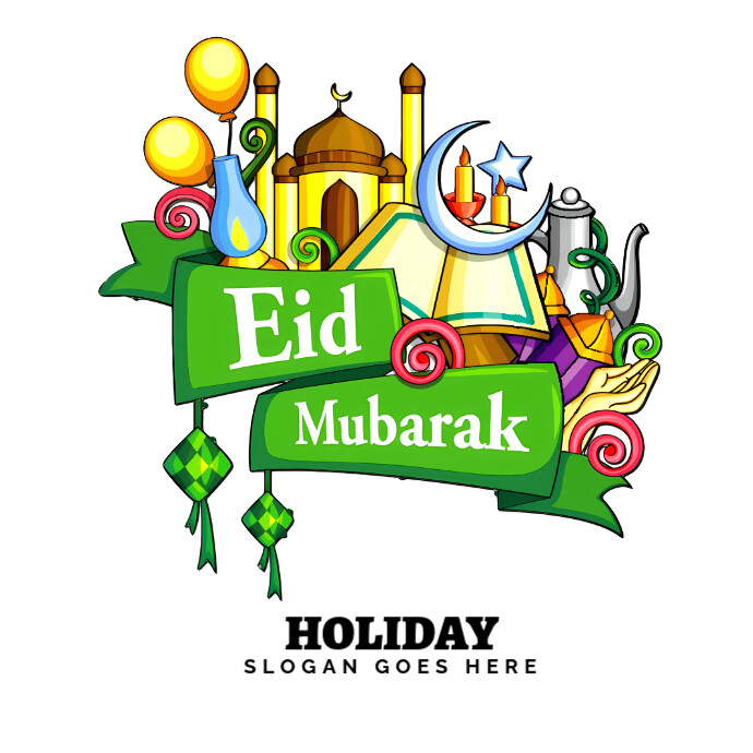 Islamic logo for Eid Mubarak Template | PosterMyWall