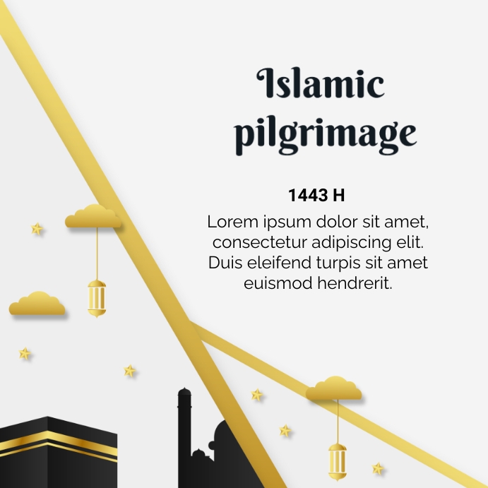 Islamic Pilgrimage Flyer Template | PosterMyWall