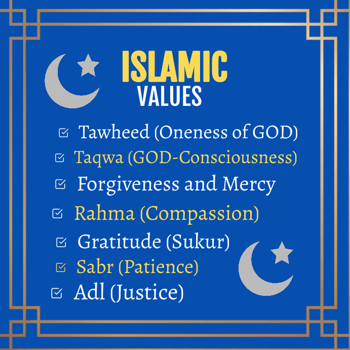 Islamic values Instagram post Template | PosterMyWall