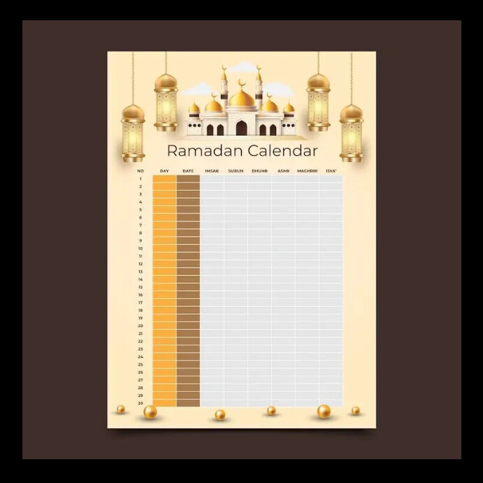 Islamic year calendar Template | PosterMyWall