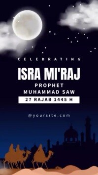 Plantilla de Isra Mi'raj Prophet Muhammad SAW | PosterMyWall