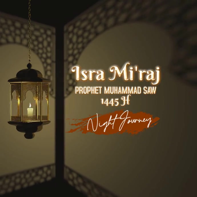 Isra Mi'raj Prophet Muhammad SAW Template | PosterMyWall