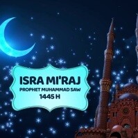 Isra Mi'raj Prophet Muhammad SAW Template | PosterMyWall