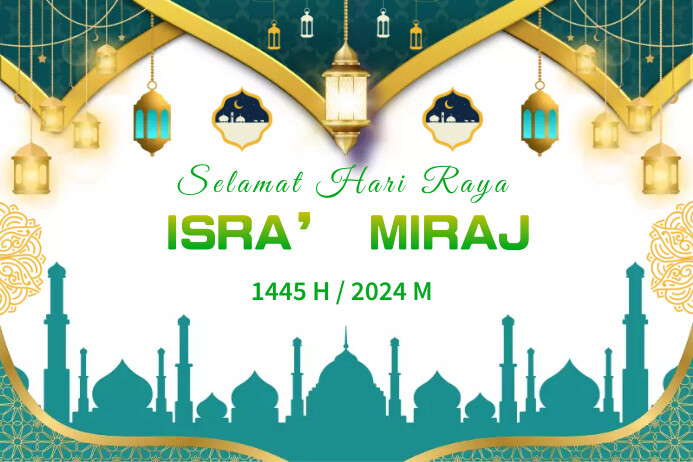 Isra Miraj' Poster Template | PosterMyWall